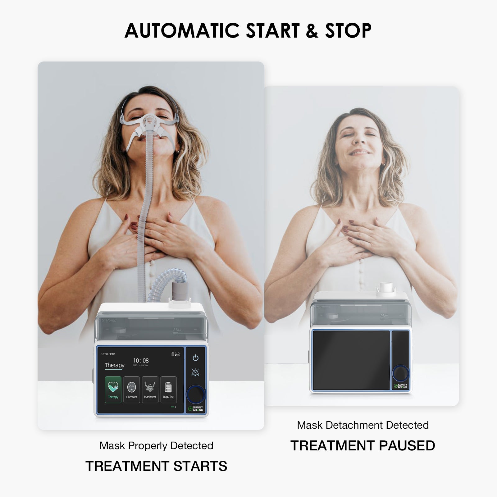 NEW ARRIVAL VARON Sunny Series BiPAP Machine 25S With Heated Humidifer ...