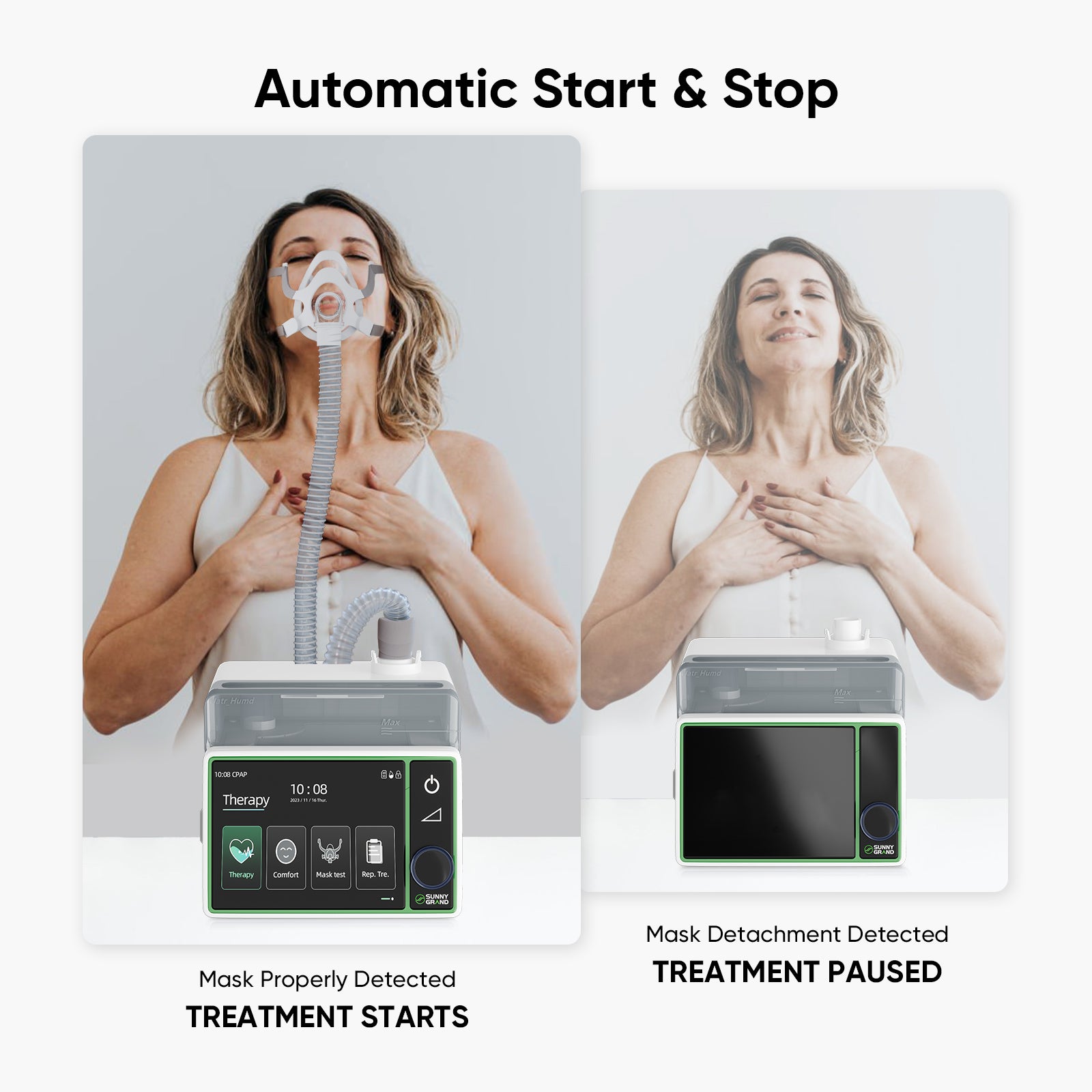 NEW ARRIVAL VARON Sunny Series CPAP Machine 20A With Heated Humidifer ...