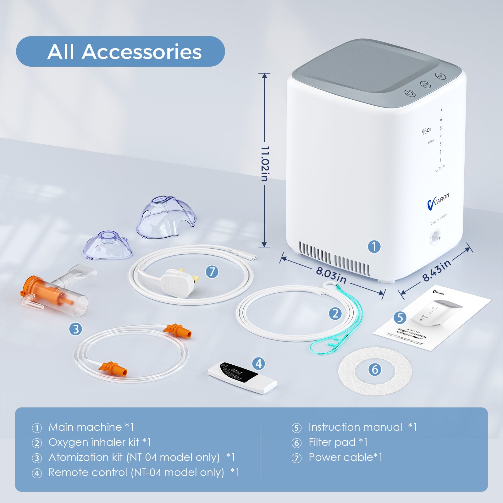 Portable Oxygen Concentrator NT-05+Home Oxygen Concentrator NT-04 ...