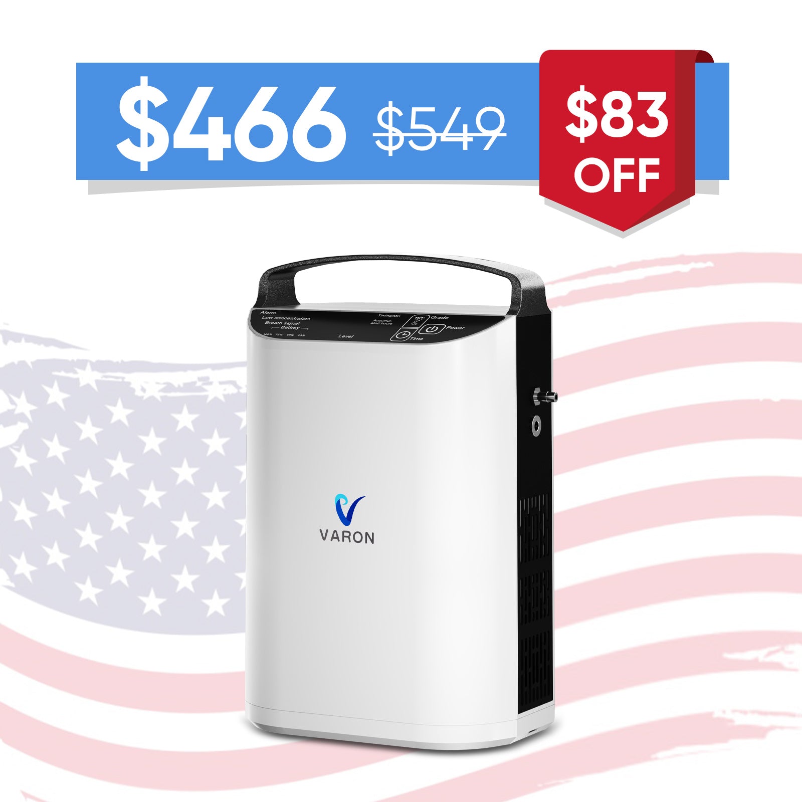 VARON 5L/min Pulse Flow Portable Oxygen Concentrator NT-01 – TTLIFE ...